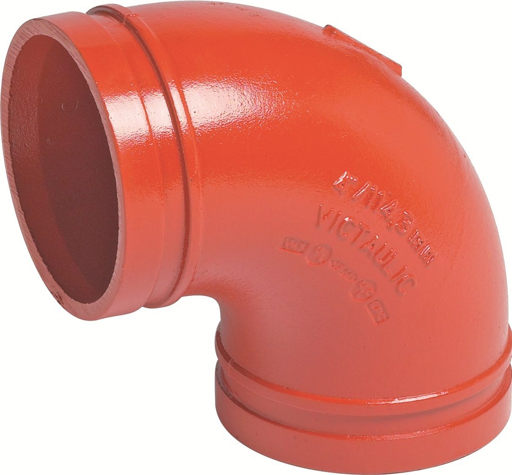 COUDE 90° RAINURE VICTAULIC - ROUGE | AZ-INDUSTRIE